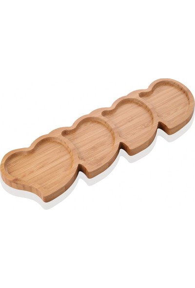 Duhanca Bambu 4'lü Kalp Çerezlik