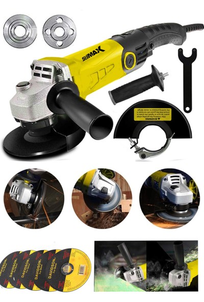 Stilmax 3500W 6 Kademe Devir Ayarlı Spiral Taşlama Makinesi Avuç Içi Taşlama 125MM 5 Ad Taş Hediyeli Stilmax 3500W 6 Kademe Devir Ayarlı Spiral Taşlama Makinesi Avuç Içi Taşlama 125MM 5 Ad Taş Hediyeli