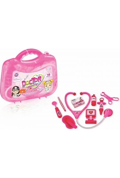 Hobi Toys Pembe Çocuk Medikal Doktor Seti (10 Parça) Hobi Toys Pembe Çocuk Medikal Doktor Seti (10 Parça)