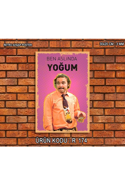 Deryalar Tablo Avrupa Yakası Burhan Altıntop Retro Ahşap Poster / A + Kalite 20X30 R174