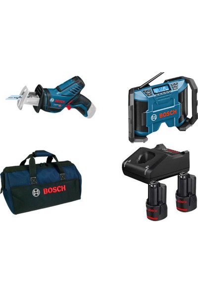 Bosch Gsa 12V-14- Akülü Panter Testere + Gpb 12V-10 Radyo Bosch Gsa 12V-14- Akülü Panter Testere + Gpb 12V-10 Radyo