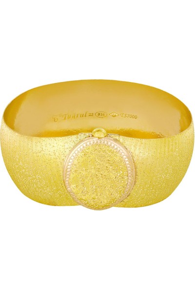 T51 Tuğrul Altın 44 Gr(Gram) 27 mm 22 Ayar Işçiliksiz Bilezik TBC000044-2