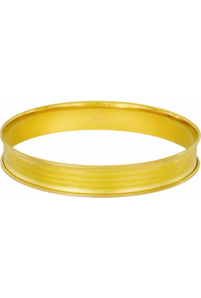 T51 Tuğrul Altın 11 Gr(Gram) 10 mm 22 Ayar Işçiliksiz Şarnelli Bilezik TBC0111-2