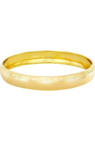 T51 Tuğrul Altın 10 Gr(Gram) 10 mm 22 Ayar Işçiliksiz Şarnelli Bilezik TBC0010