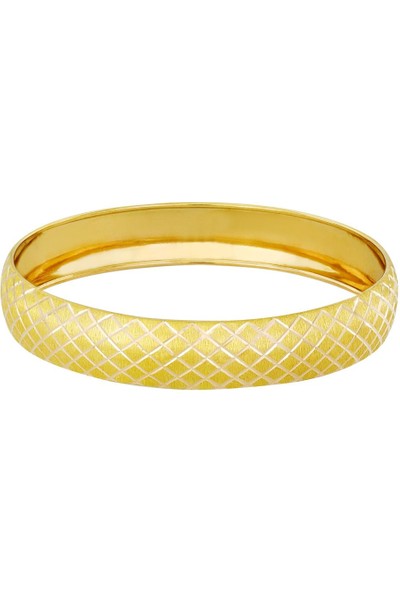 T51 Tuğrul Altın 13 Gr(Gram) 12 mm 22 Ayar Işçiliksiz Şarnelli Bilezik TBC0013-3