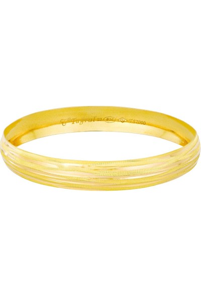 T51 Tuğrul Altın 7 Gr(Gram) 9 mm 22 Ayar Işçiliksiz Bilezik TBC0007-1