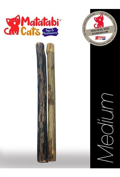 Matatabi Cats Stick Kedileri Cezbeden Çubuk Medium 2'li 12 cm Matatabi Cats Stick Kedileri Cezbeden Çubuk Medium 2'li 12 cm