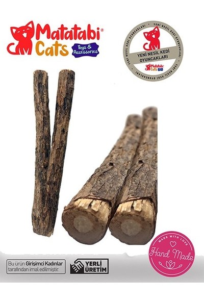 Matatabi Cats Stick Kedileri Cezbeden Çubuk Jumbo 2'li 11 cm Matatabi Cats Stick Kedileri Cezbeden Çubuk Jumbo 2'li 11 cm