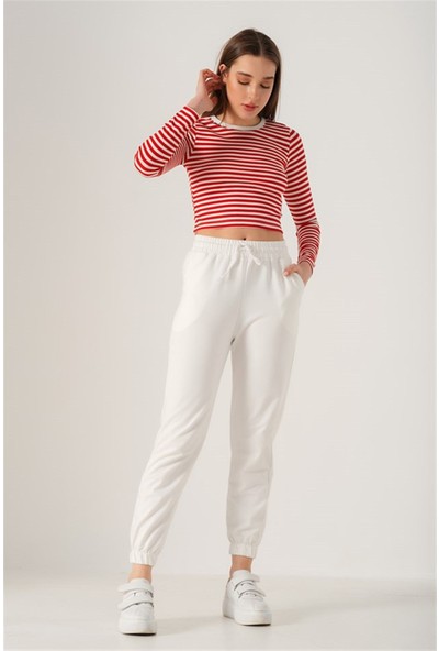 MyLove Basic Jogger Eşofman Beyaz