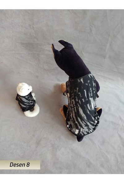 Petviya Desen 8 Kedi ve Köpek Tisörtü S Beden Petviya Desen 8 Kedi ve Köpek Tisörtü S Beden