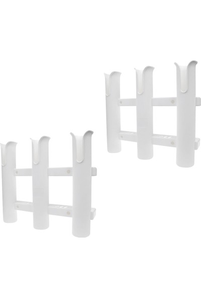 2x Üçlü 3 Bağlantı Çubuk Tutucu Raf Rander Soket Dağı Braketi Tekne Balıkçılık Için