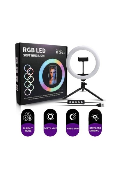 Prozone Rgb LED Selfie Işığı 26 cm