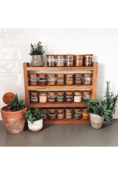 Plus Aksesuar Ahşap Tasarım Baharatlık Dekoratif Mutfak Rafı Plus Aksesuar Ahşap Tasarım Baharatlık Dekoratif Mutfak Rafı