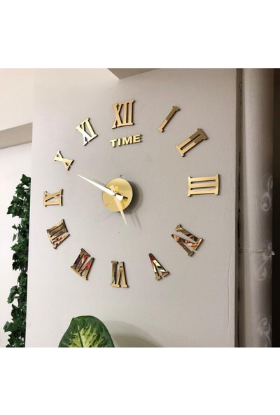 Hyl 3D Büyük Boy Duvar Saati 40CM-120 cm Arası Kurulum