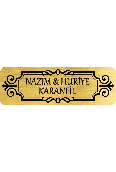 Metal Kapı Isimliği Baskılı Kapı Isimliği 5X15 cm Metal Kapı Isimliği Baskılı Kapı Isimliği 5X15 cm