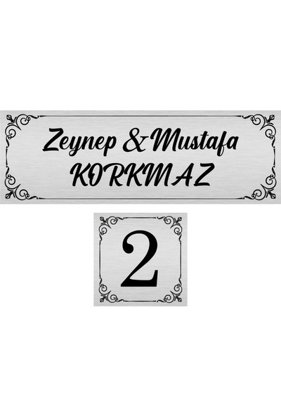 Metal Kapı Isimliği ve Kapı Numarası Baskılı Kapı Isimliği Metal Kapı Isimliği ve Kapı Numarası Baskılı Kapı Isimliği