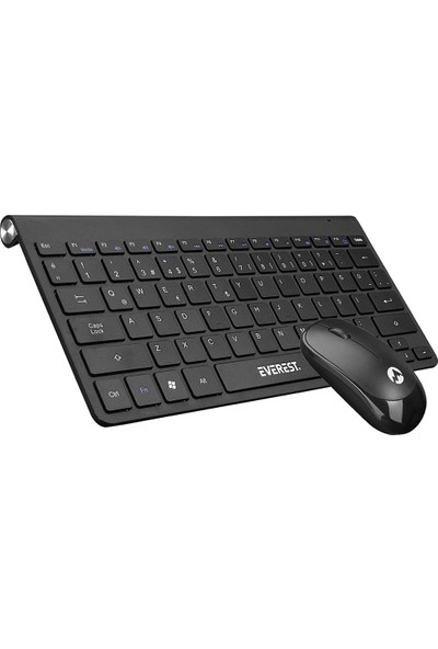 Everest KB-BT72 Elite Black Metalik Ultra İnce Kablosuz Q Klavye + Mouse Set Everest KB-BT72 Elite Black Metalik Ultra İnce Kablosuz Q Klavye + Mouse Set