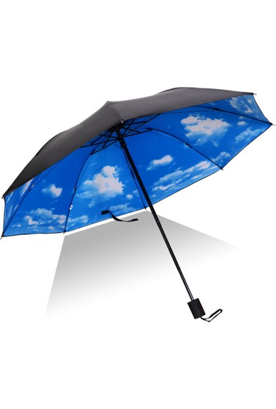 Sunsky Siyah Su Geçirmez Anti Uv Şemsiye (Yurt Dışından)