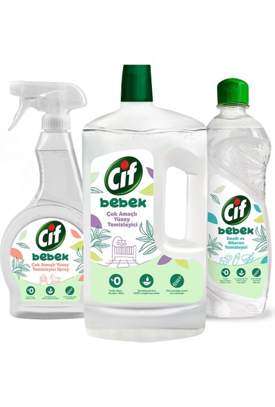 Cif Bebek Çok Amaçlı Temizleyici 1,9 lt 3'lü