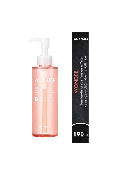 Tonymoly Yüz Temizleme Yağı Wonder Nemlendirici Kayısı Çekirdeği Cilt Bakımı 190ml Tonymoly Yüz Temizleme Yağı Wonder Nemlendirici Kayısı Çekirdeği Cilt Bakımı 190ml