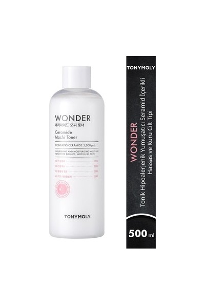 Tonymoly Tonik Wonder Hipoalerjenik Yumuşatıcı Seramid Cilt Bakımı 500ML Tonymoly Tonik Wonder Hipoalerjenik Yumuşatıcı Seramid Cilt Bakımı 500ML