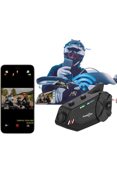 R1 Plus Bluetooth Interkom Motosiklet Kask Kulaklık R1 Plus Bluetooth Interkom Motosiklet Kask Kulaklık