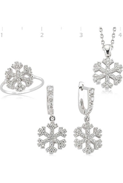 Gumush Gümüş Kar Tanesi Kadın Set
