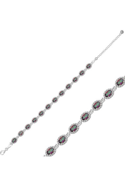 Gumush ​gümüş Oval Su Yolu Kadın Bileklik