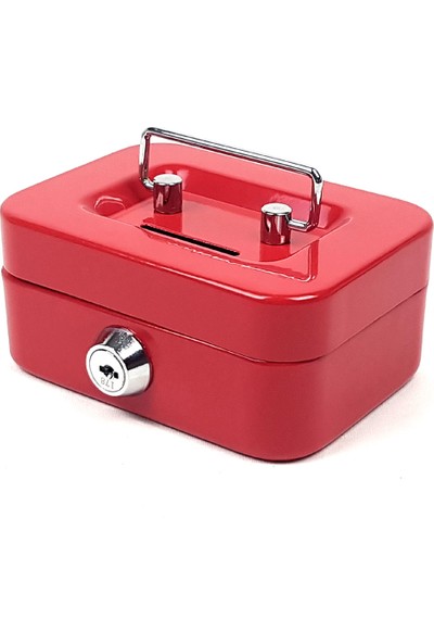 Binbirreyon Bozuk Para Kasası Mini Para Kasası Anahtarlı 11 cm x 8,5 cm X5 cm CF004