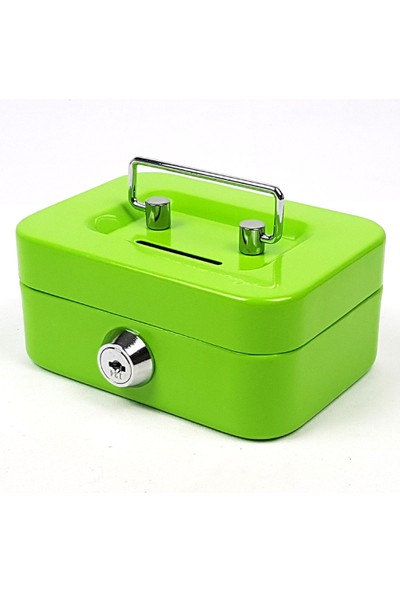Binbirreyon Bozuk Para Kasası Mini Para Kasası Anahtarlı 11 cm x 8,5 cm X5 cm CF004
