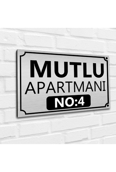 Apartman-Site Kapı Isimliği Kapı Tabelası 20X29 cm Apartman-Site Kapı Isimliği Kapı Tabelası 20X29 cm
