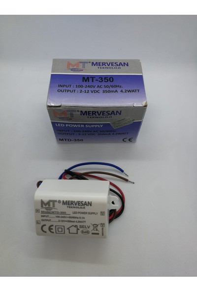 Mervesan 3-4,2W 350MA LED Driver Mervesan 3-4,2W 350MA LED Driver