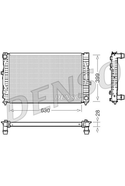 Denso Radyatör Mekanik A4-A6-Passat 2.4-2.5tdı-2.8 95-00 Denso Radyatör Mekanik A4-A6-Passat 2.4-2.5tdı-2.8 95-00