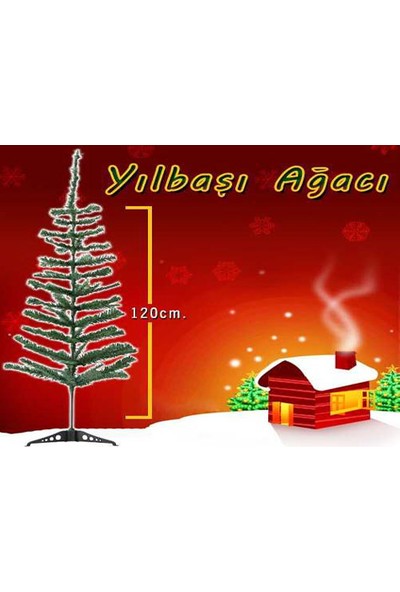 Yılbaşı Ağacı Gür Dallar 120 cm - Yeşil Yılbaşı Ağacı Gür Dallar 120 cm - Yeşil