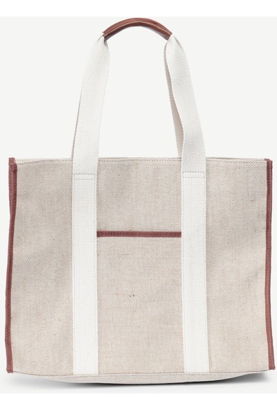 Yargıcı Çizgili Plaj Çantası