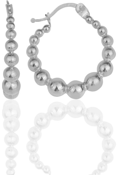 Söğütlü Silver Gümüş Toplu Şarnel Halka Küpe Söğütlü Silver Gümüş Toplu Şarnel Halka Küpe