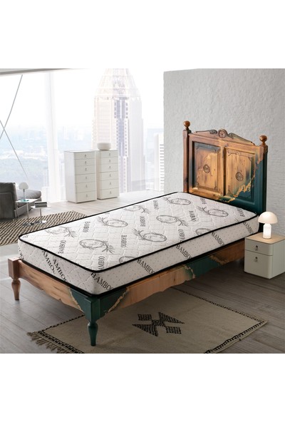 Heyner Florya Bamboo Desen 80X180 cm Tek Kişilik Yaylı Yatak Heyner Florya Bamboo Desen 80X180 cm Tek Kişilik Yaylı Yatak