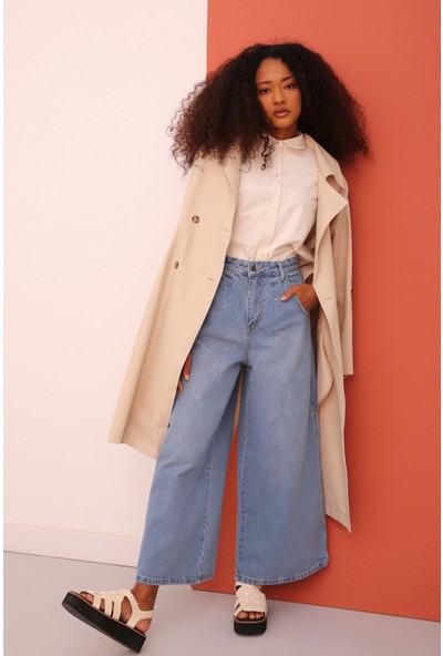 ALLDAY Bol Paça Bilek Boy Denim Pantolon