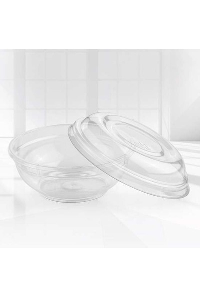 Plastik Yuvarlak Kristal Kapaklı Kase 130 cc (100'LÜ Paket) Plastik Yuvarlak Kristal Kapaklı Kase 130 cc (100'LÜ Paket)