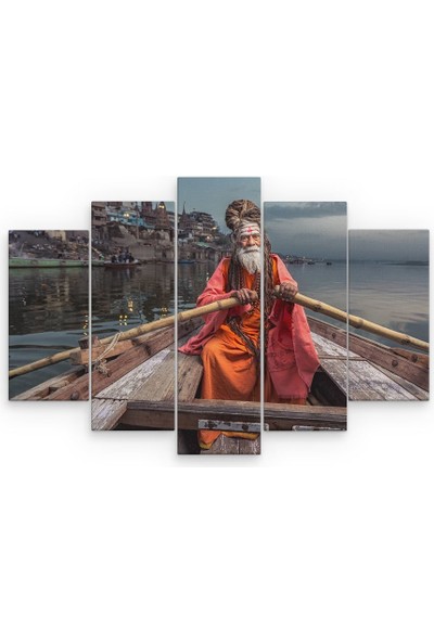 Hero Tasarım Sadhu Baba Hindistan 5 Parça Mdf TABLOTGTB178
