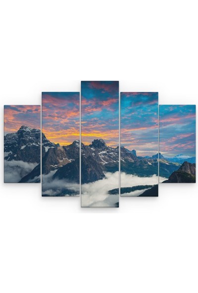 Hero Tasarım Italyan Milli Parkı 5 Parça Mdf TABLOTGTB524