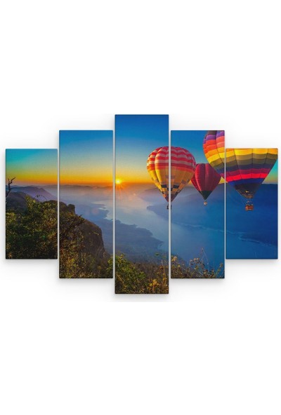 Hero Tasarım Mae Ping Milli Parkı Tayland 5 Parça Mdf TABLOTGTB529 Hero Tasarım Mae Ping Milli Parkı Tayland 5 Parça Mdf TABLOTGTB529