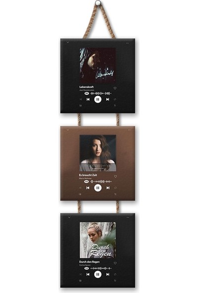 Hero Tasarım Alman Slow Spotify Karekodlu 3 Parça Ipli Mdf TABLOTLH1555 Hero Tasarım Alman Slow Spotify Karekodlu 3 Parça Ipli Mdf TABLOTLH1555