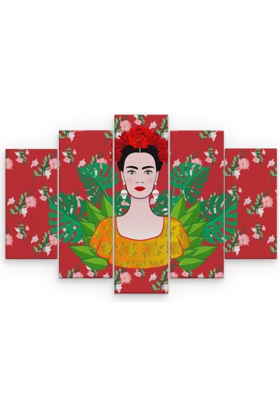 Hero Tasarım Frida Kahlo 5 Parça Mdf TABLOTGTB544 Hero Tasarım Frida Kahlo 5 Parça Mdf TABLOTGTB544