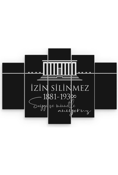 Hero Tasarım Anıtkabir 5 Parça Mdf TABLOTGTB304