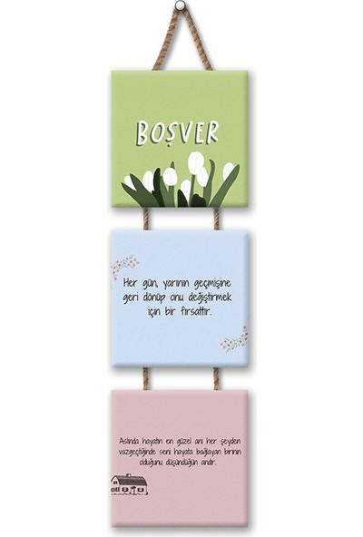 Hero Tasarım Motivasyon 3 Parça Ipli Mdf TABLOTLHT183