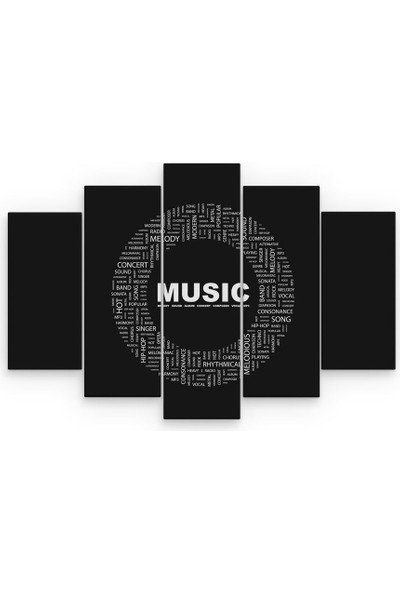 Hero Tasarım Music 5 Parça Mdf TABLOTGTB272
