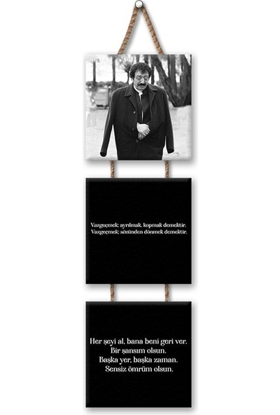 Hero Tasarım Müslüm Gürses 3 Parça Ipli Mdf TABLOTLHT199