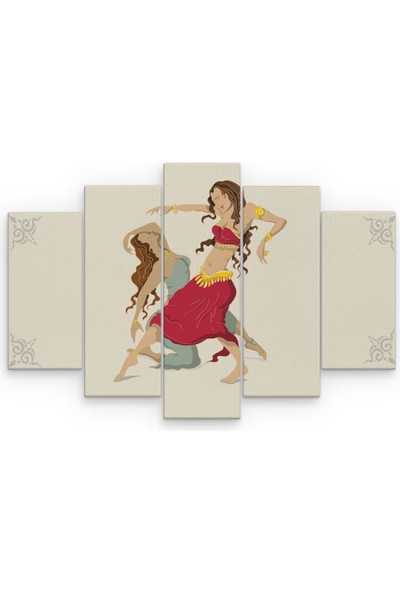 Hero Tasarım Dancing Art 5 Parça Mdf TABLOTGTB483 Hero Tasarım Dancing Art 5 Parça Mdf TABLOTGTB483