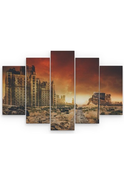 Hero Tasarım Ölüler Şehri 5 Parça Mdf TABLOTGTB1096